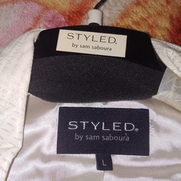 Sam Saboura | Jackets & Coats | Styled By Sam Saboura L Ivory Faux ...